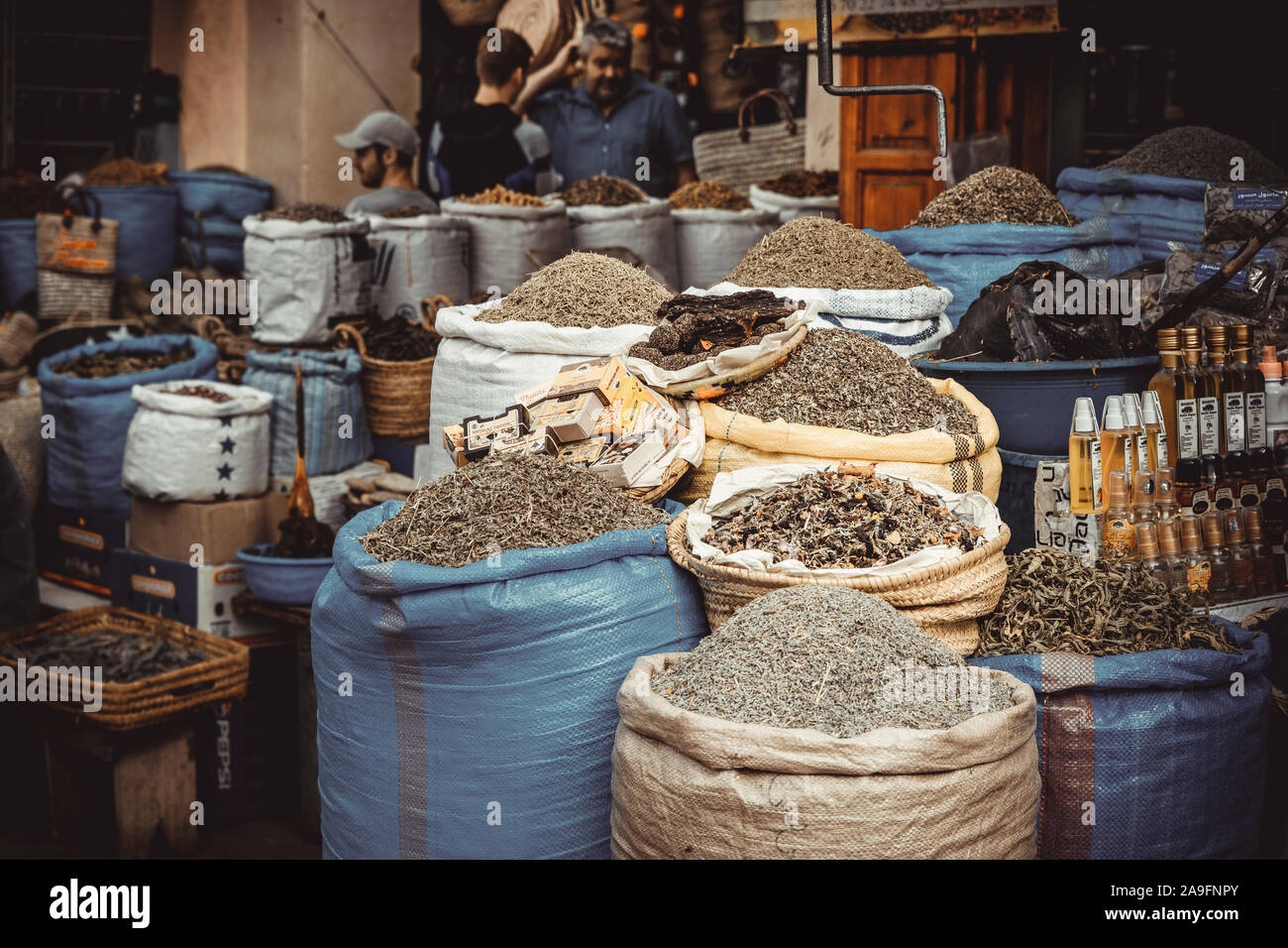 traditional stall selling spices Stock Photo - Alamy