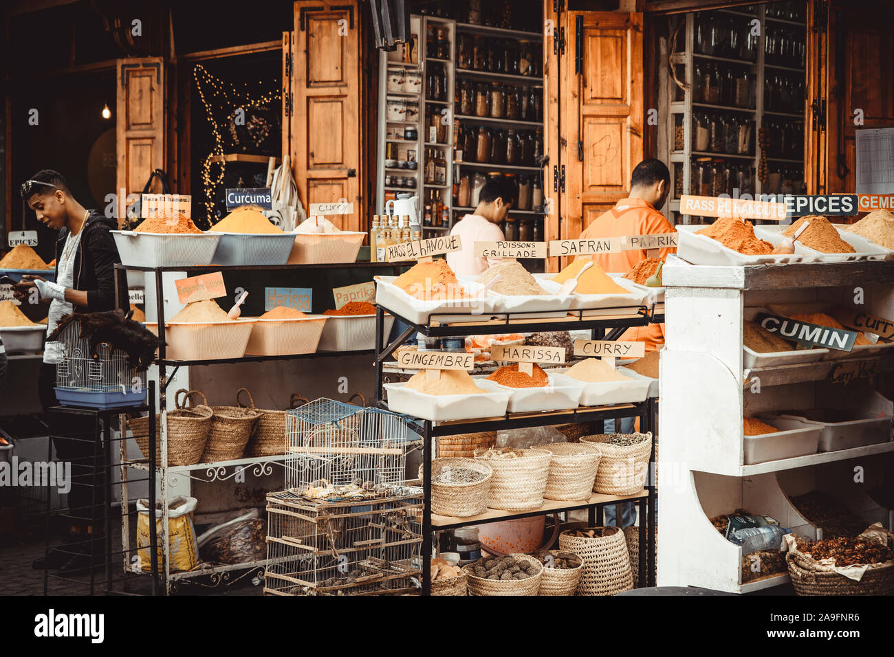 traditional stall selling spices Stock Photo - Alamy