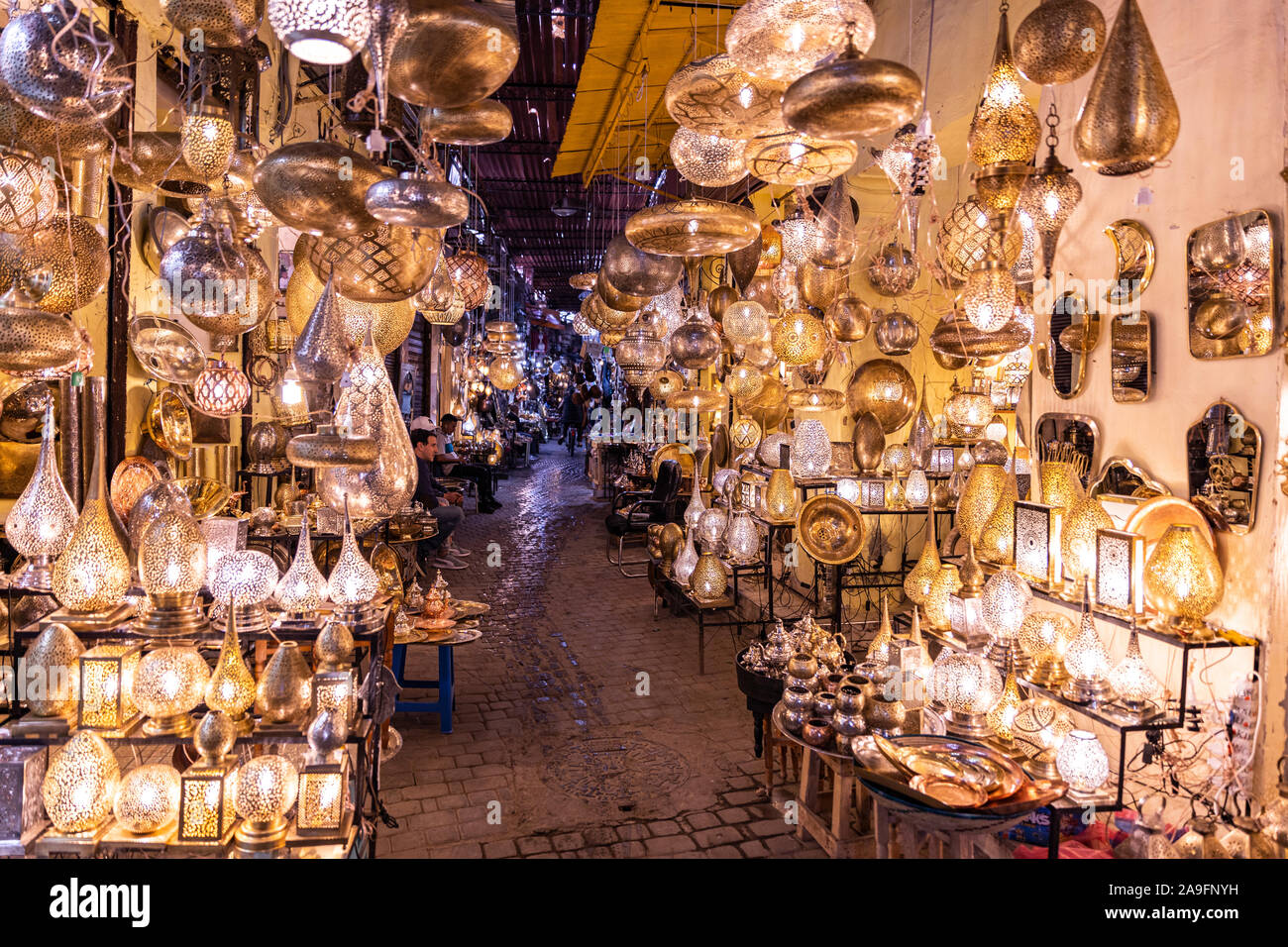 traditional street stalls the souk of marrakech Stock Photo - Alamy