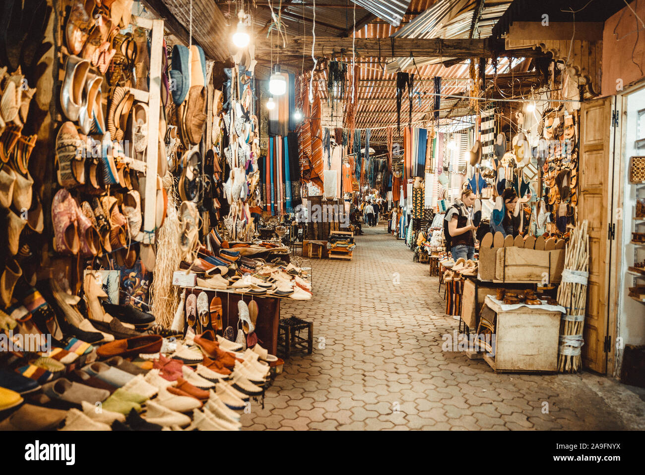 traditional street stalls the souk of marrakech Stock Photo - Alamy