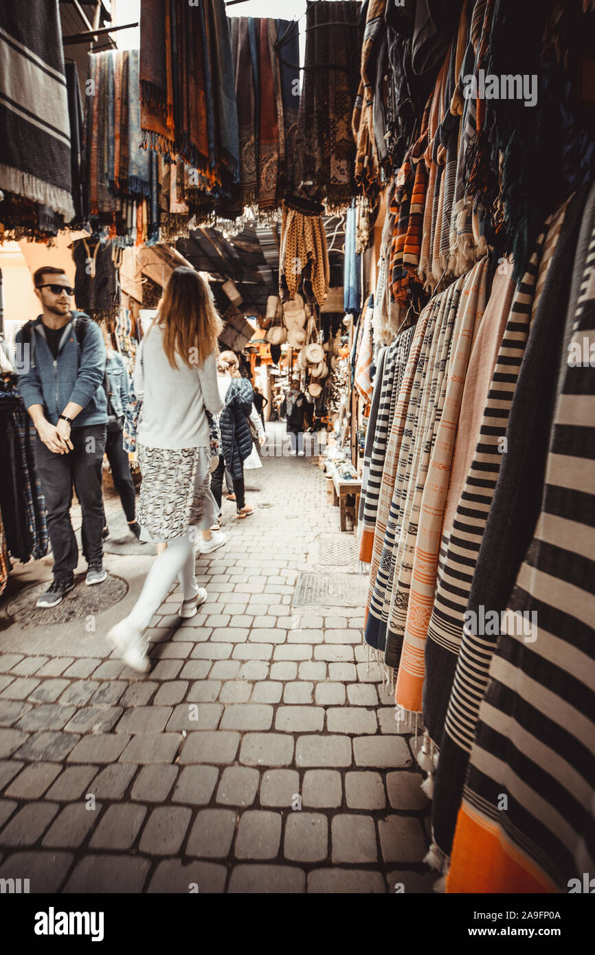 traditional street stalls the souk of marrakech Stock Photo - Alamy