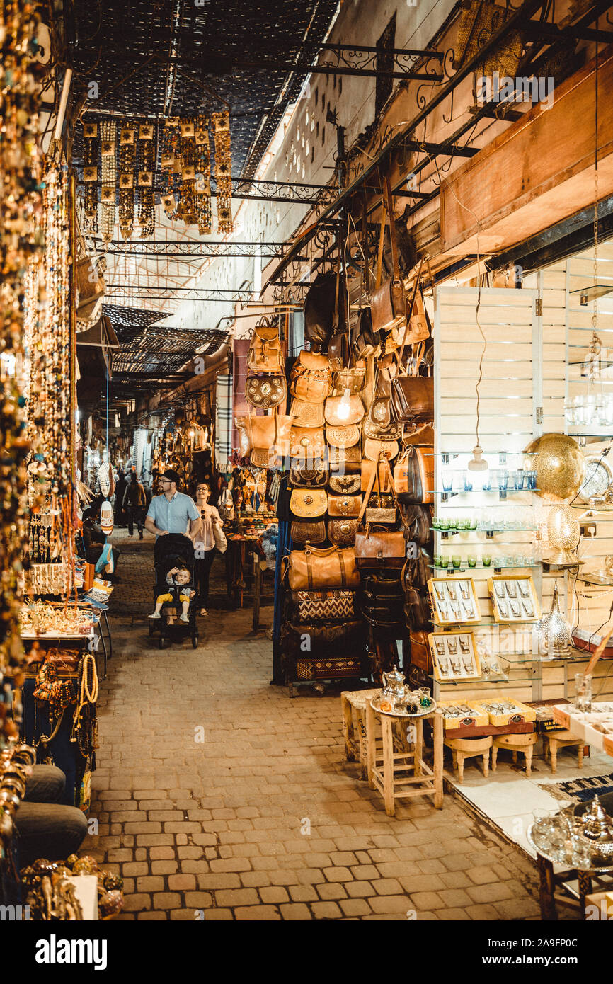 traditional street stalls the souk of marrakech Stock Photo - Alamy