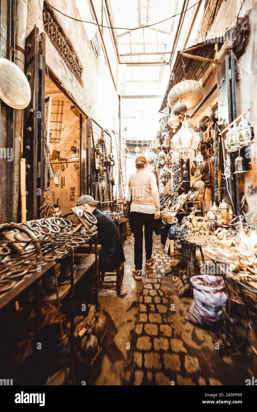 Women walking over traditional streets Stock Photo - Alamy