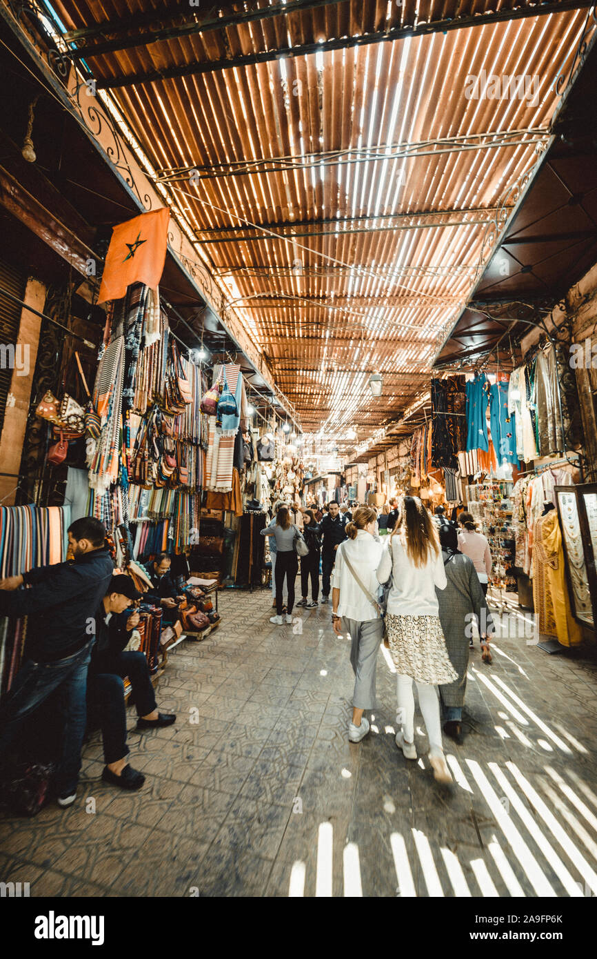 traditional street stalls the souk of marrakech Stock Photo - Alamy