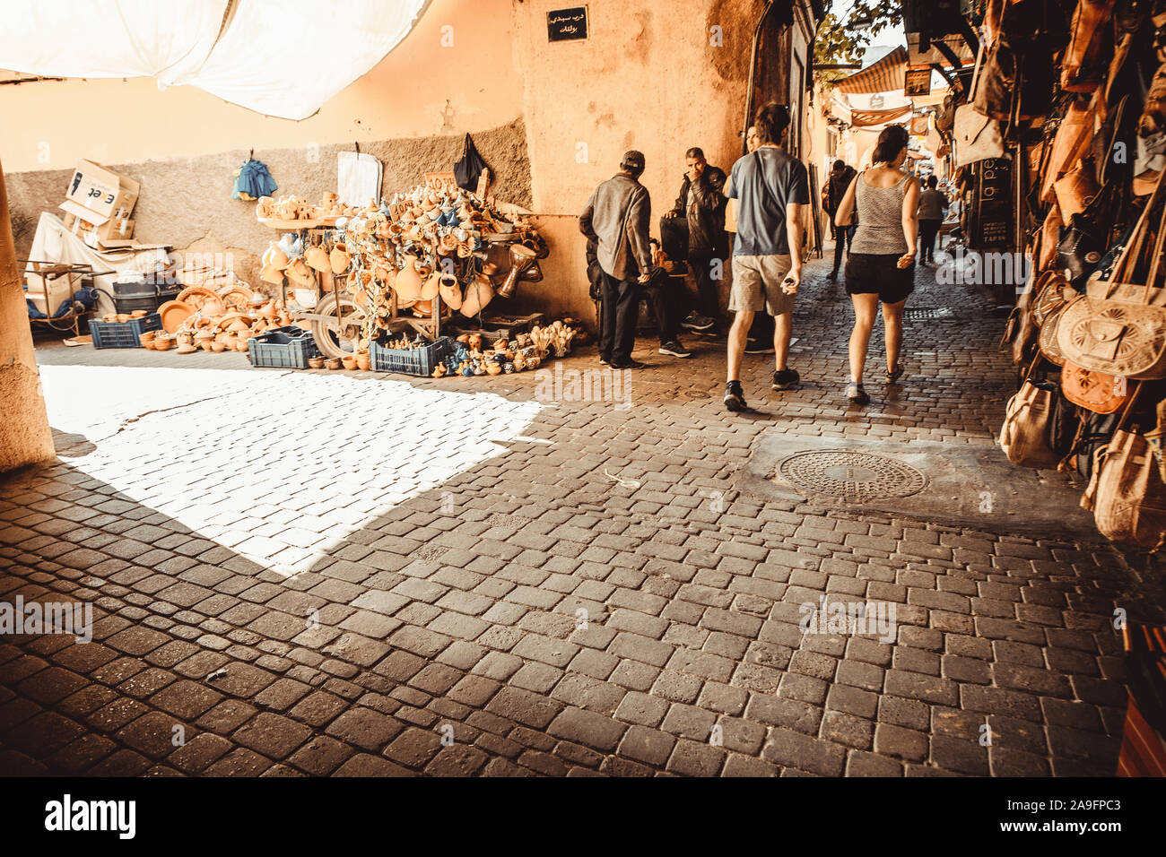 traditional street stalls the souk of marrakech Stock Photo - Alamy