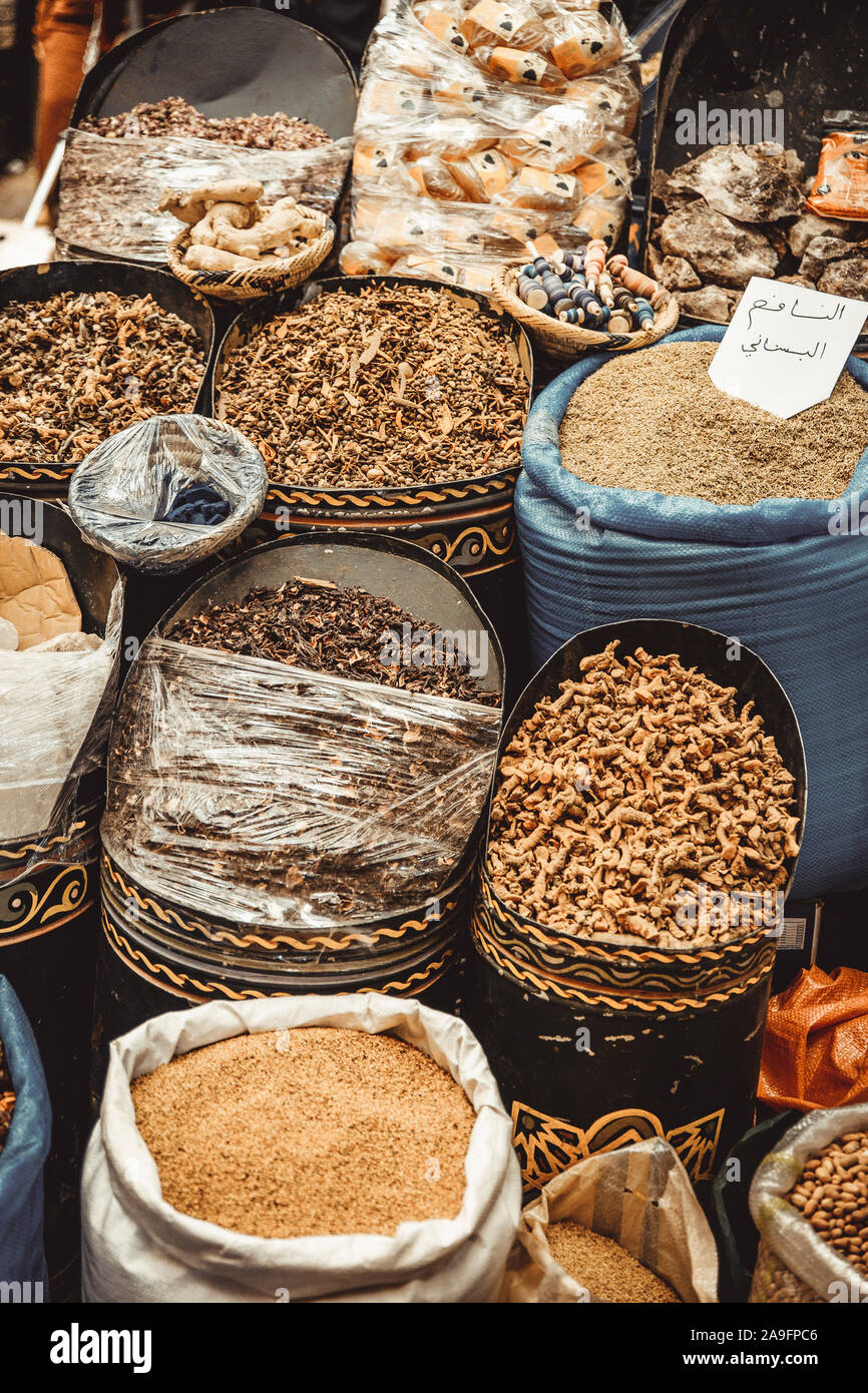 traditional stall selling spices Stock Photo - Alamy