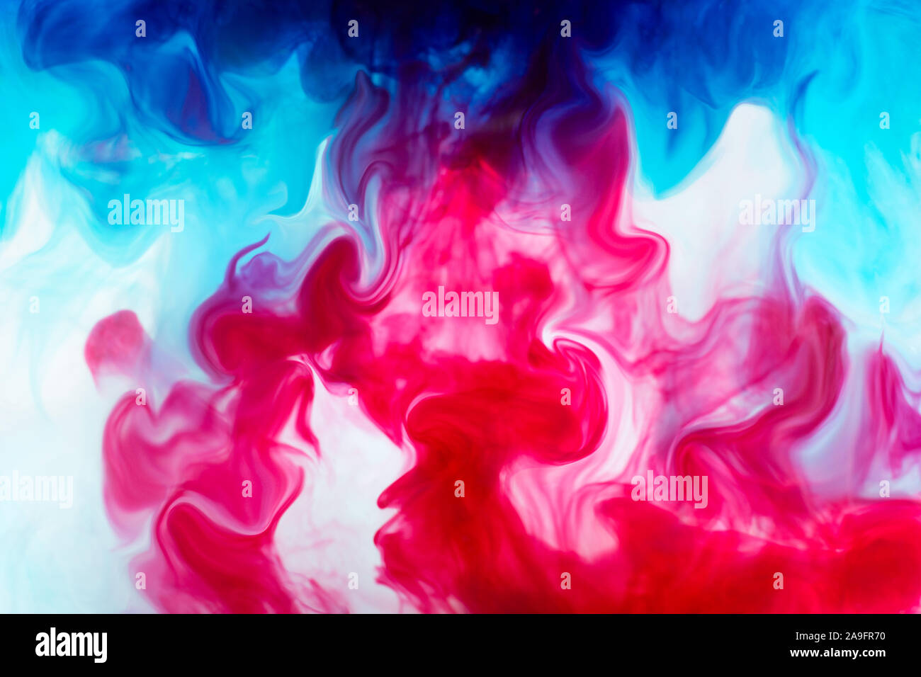 Background with red and blue fluid Stock Photo - Alamy