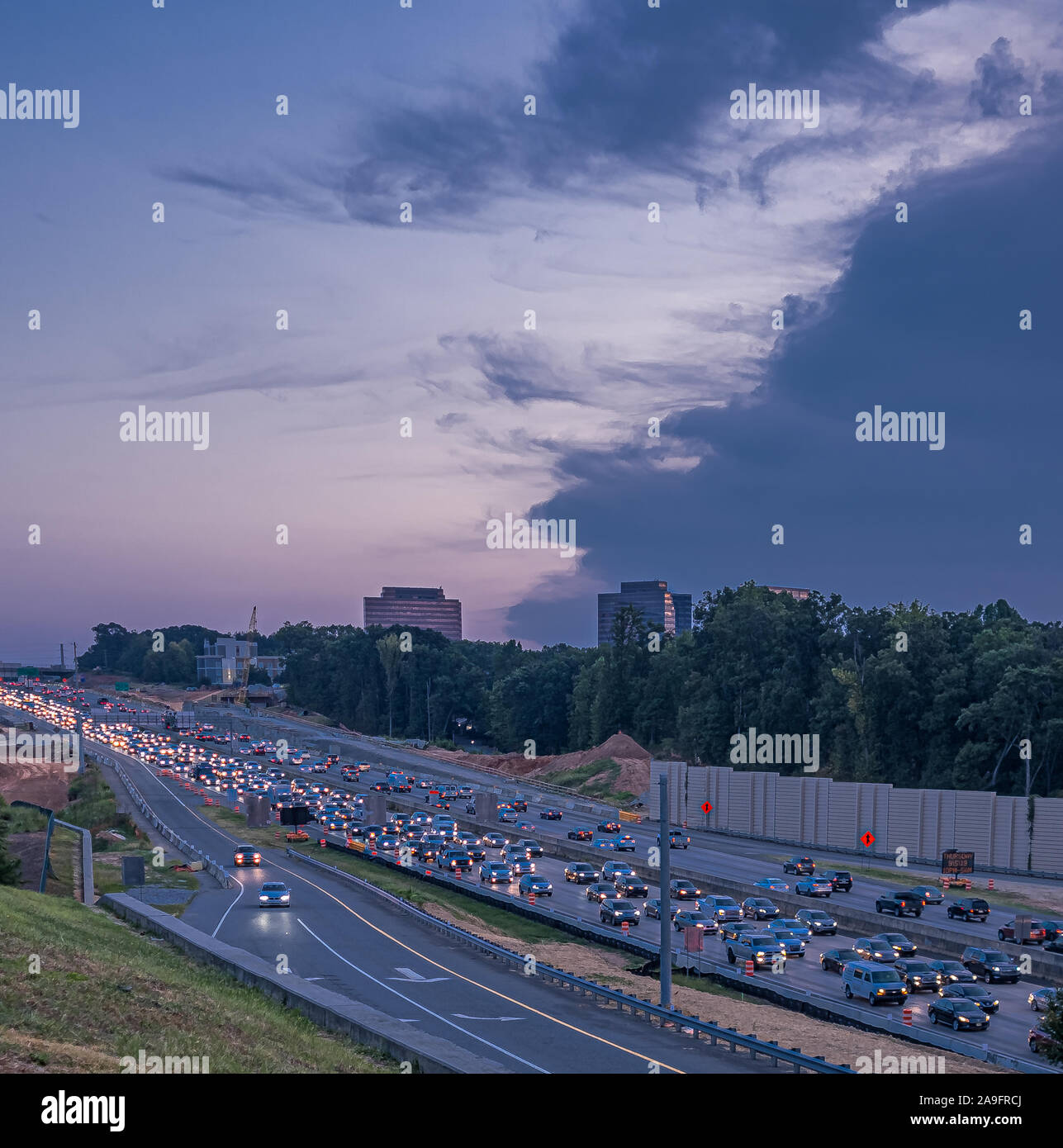 Rush hour traffic atlanta hi-res stock photography and images - Alamy