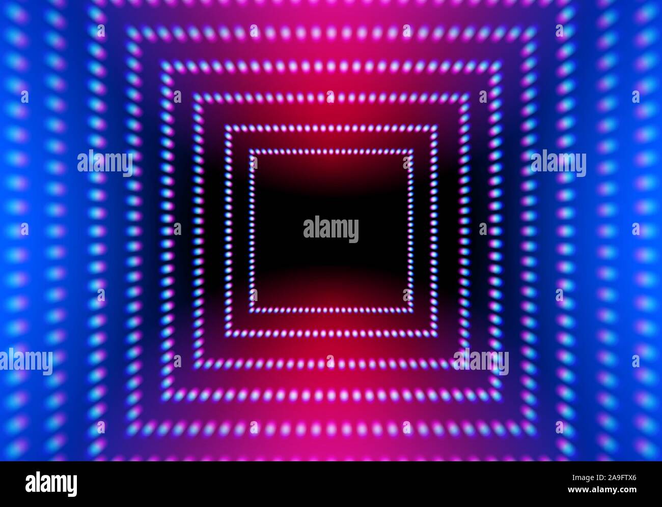 Abstract neon square with grid of glowing lights Stock Vector Image ...