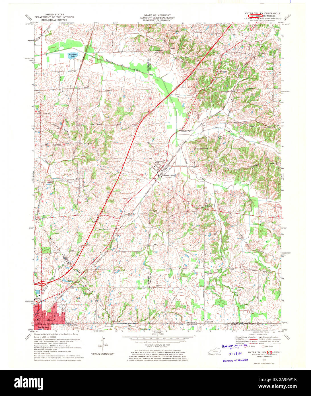 Map of water valley Cut Out Stock Images & Pictures - Alamy