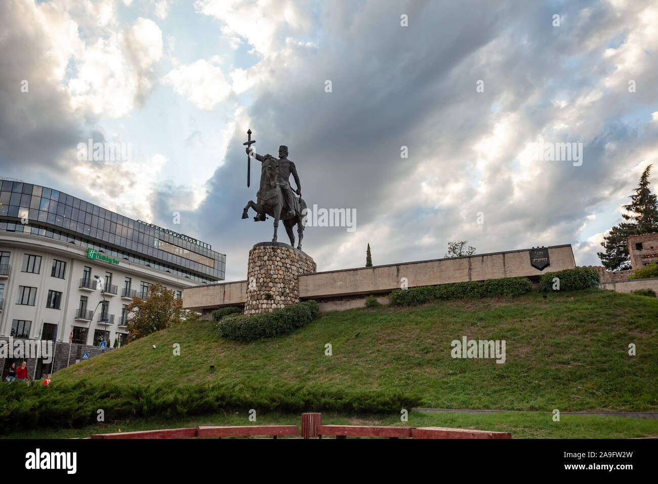 Equestrian statue of king erekle ii hi-res stock photography and images ...