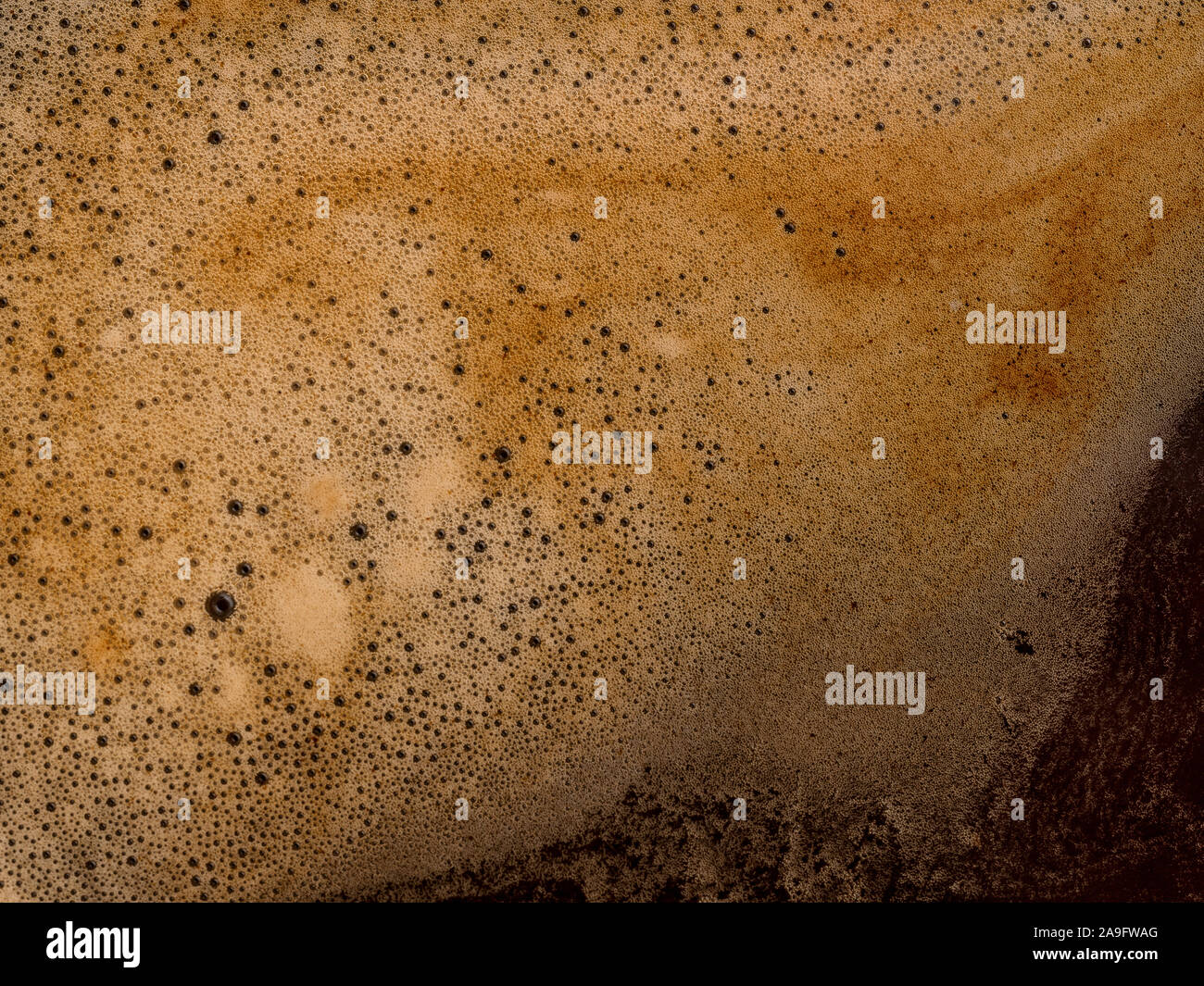 Coffee foam extreme close up. Macro texture and background Stock Photo ...