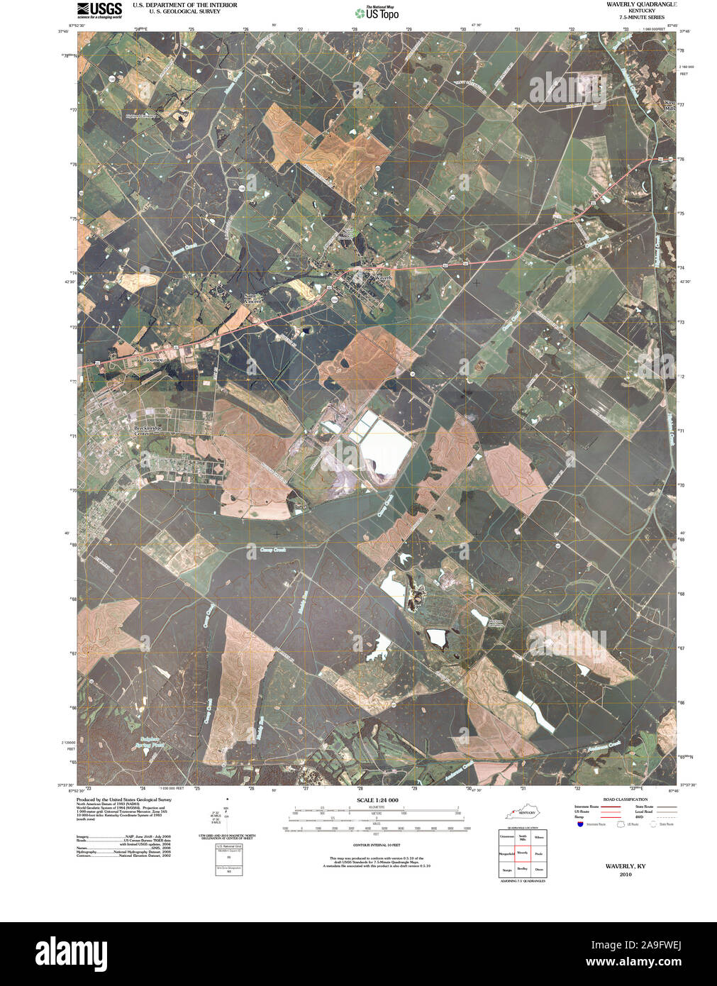 Map of waverly hi-res stock photography and images - Alamy