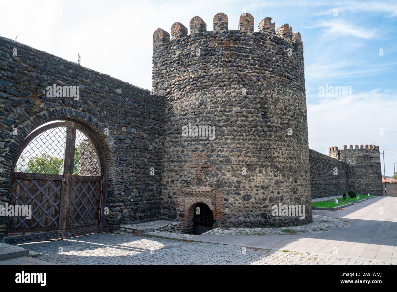 Old medieval Georgian fortress citadel in Kvareli, Kakheti - region of ...