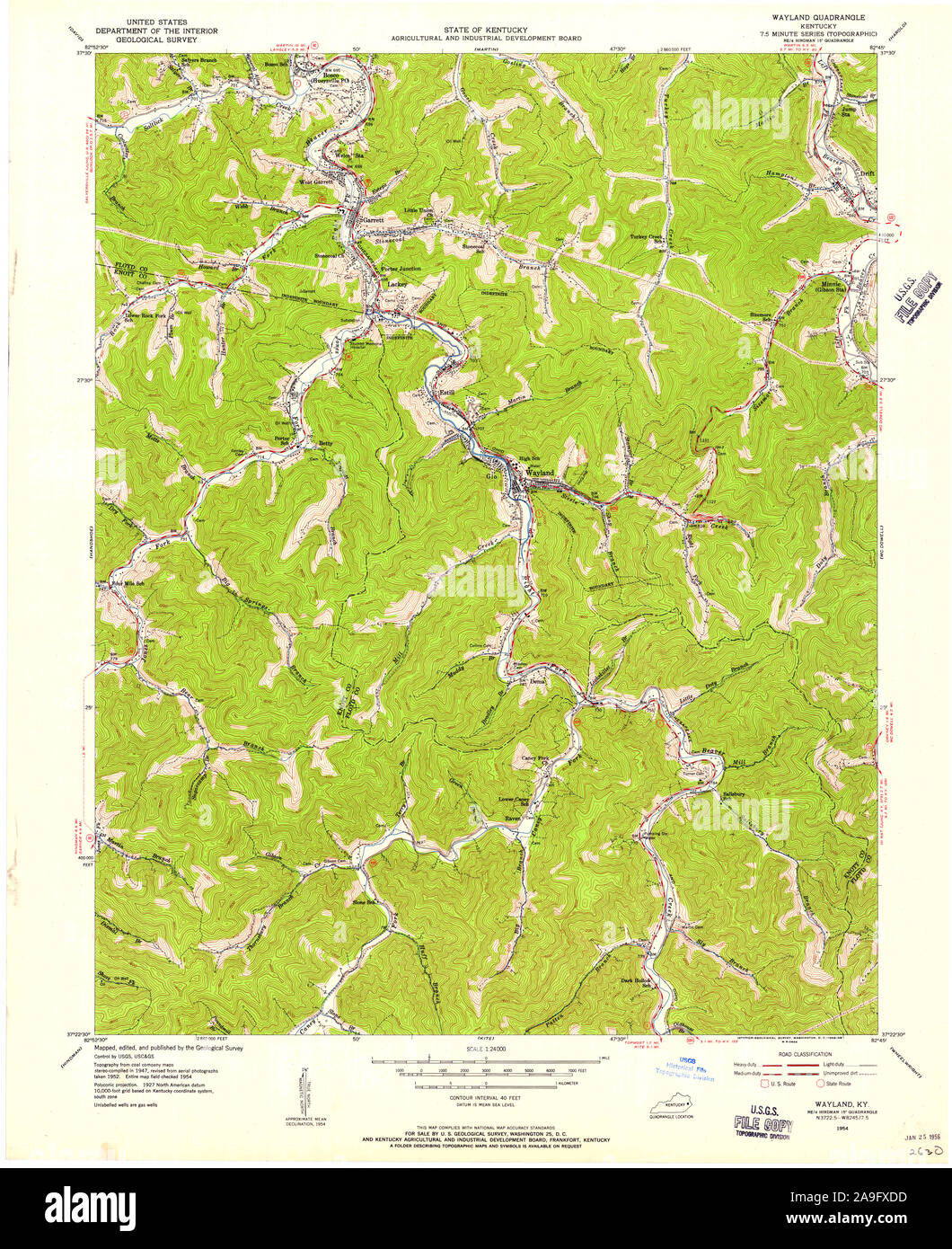 Map of wayland Cut Out Stock Images & Pictures - Alamy
