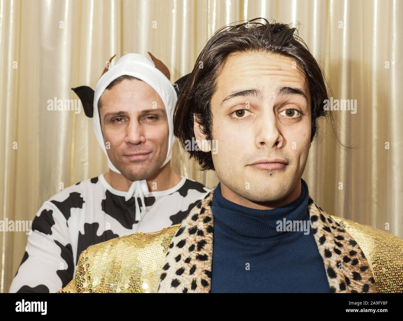 London, UK. 15th Nov, 2019. Alex Reid as Daisy the Cow at photocall for ...