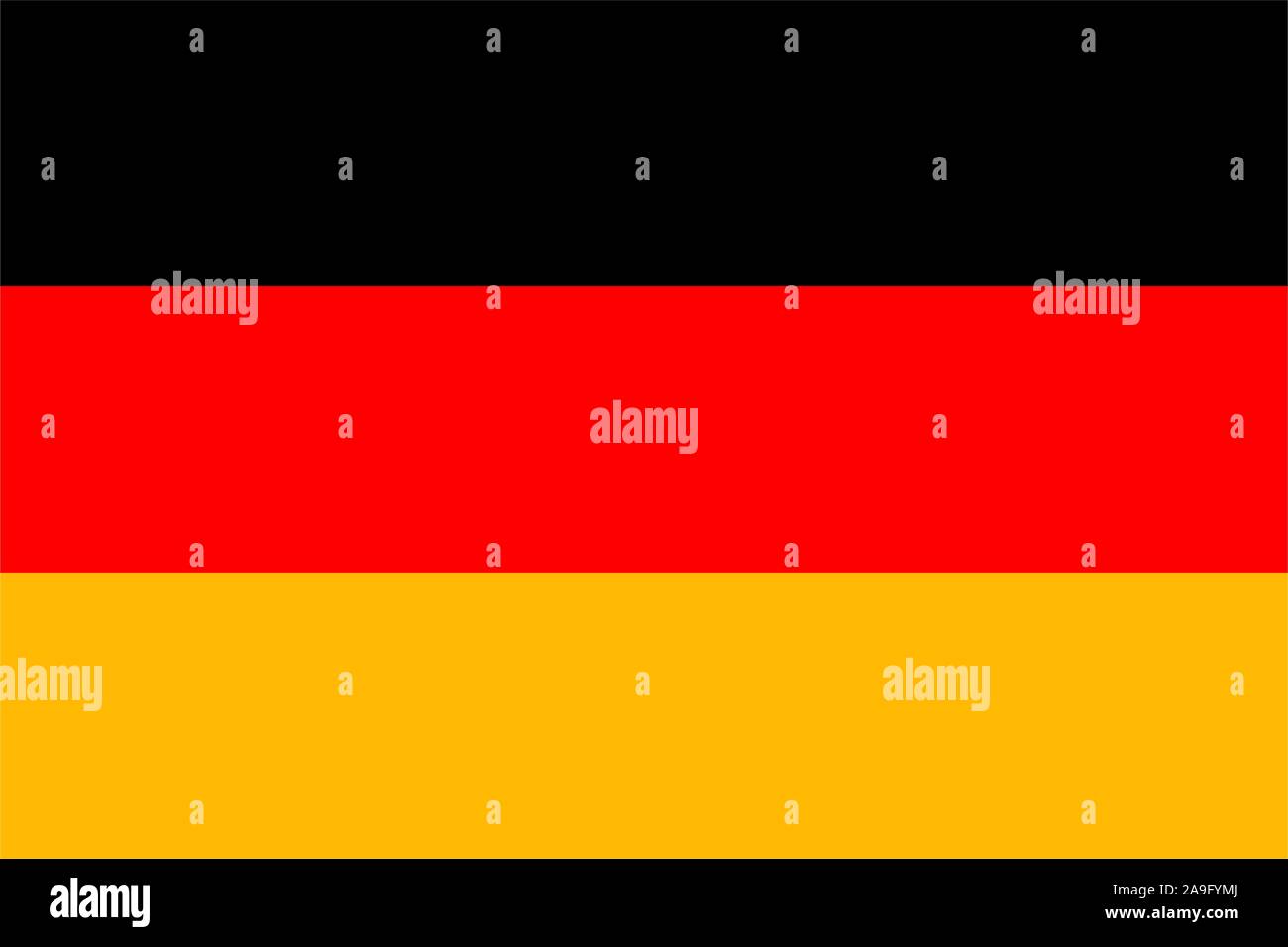 National flag of Federal Republic of Germany. original colors and ...