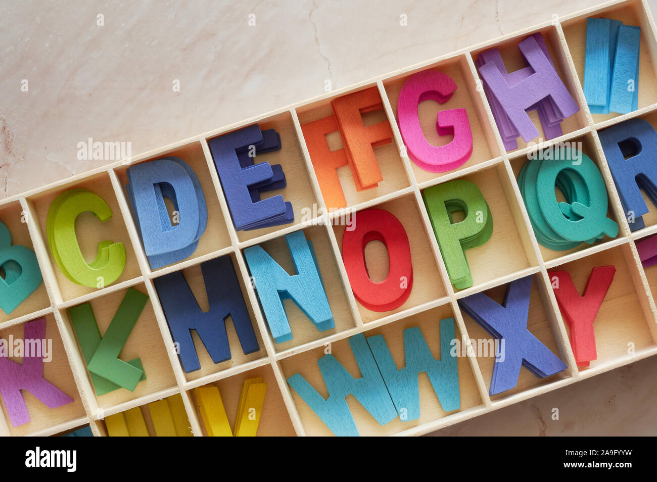 English alphabet learning hi-res stock photography and images - Alamy