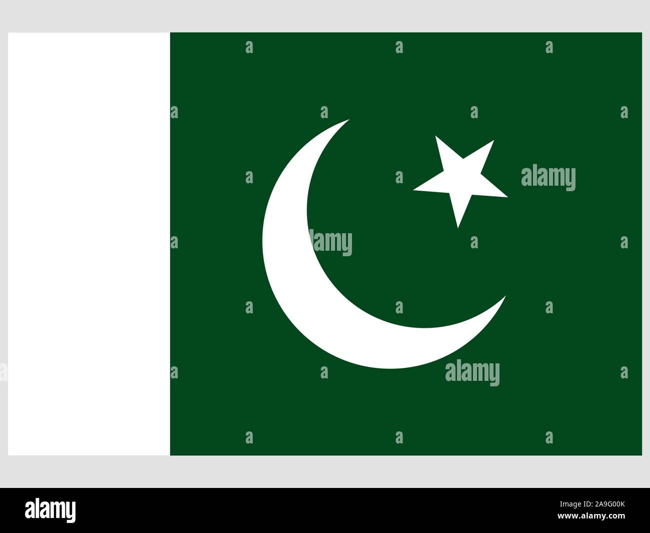 Beautiful national flag of Islamic republic of Pakistan. original ...