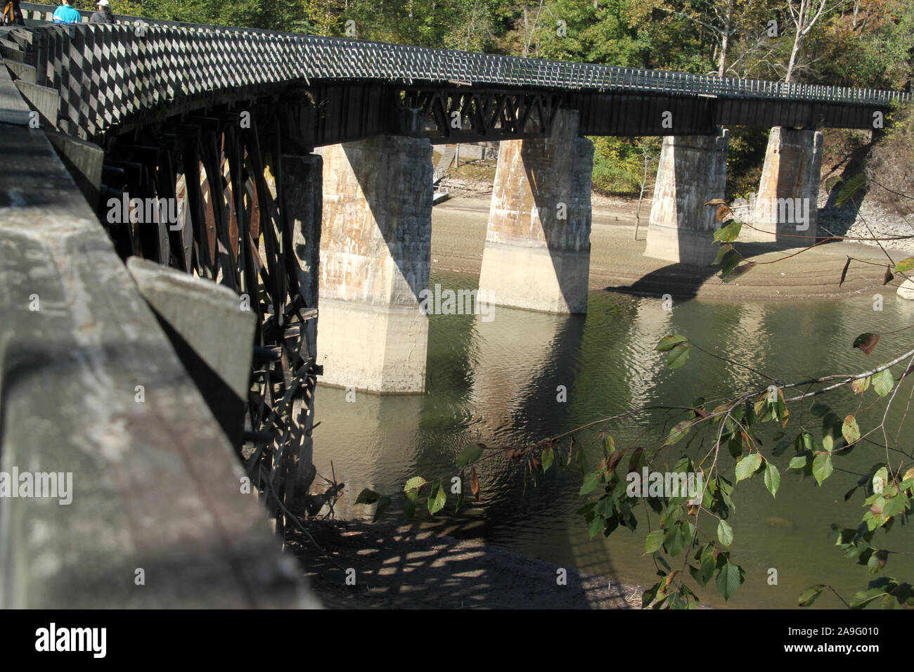 The High Bridge over Holston River at the Middle Fork in Virginia, USA ...