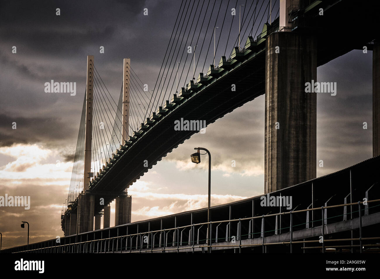 Queen Elizabeth II Bridge over the River Thames England UK Stock Photo ...
