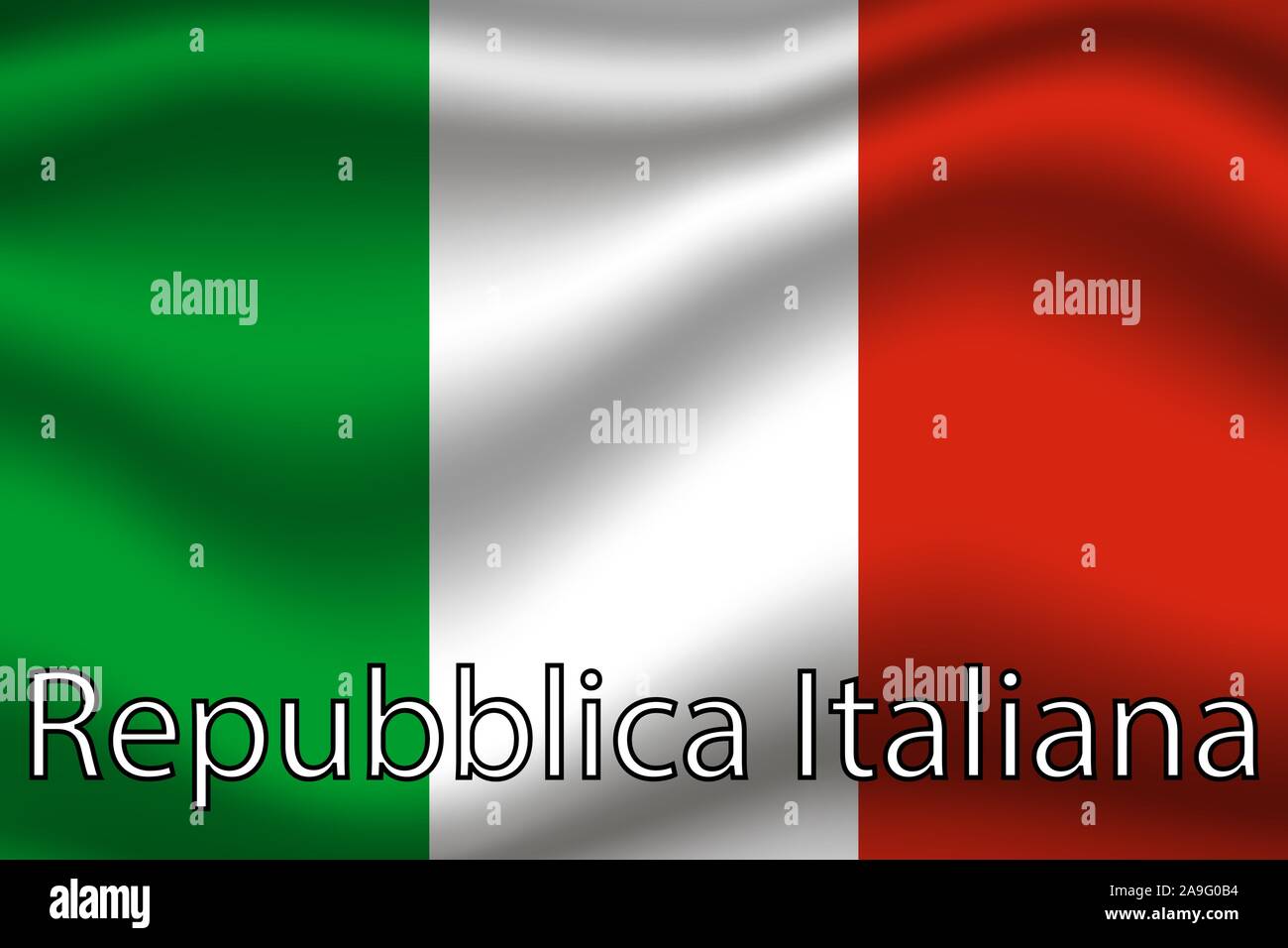 National flag of Italian Republic . original colors and proportion ...
