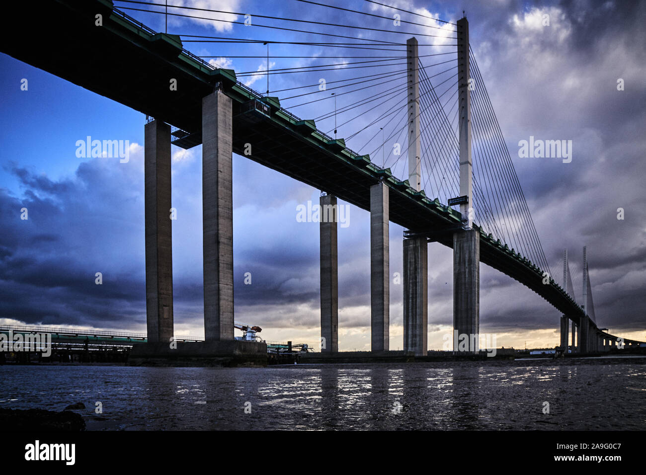 Queen Elizabeth II Bridge over the River Thames England UK Stock Photo ...
