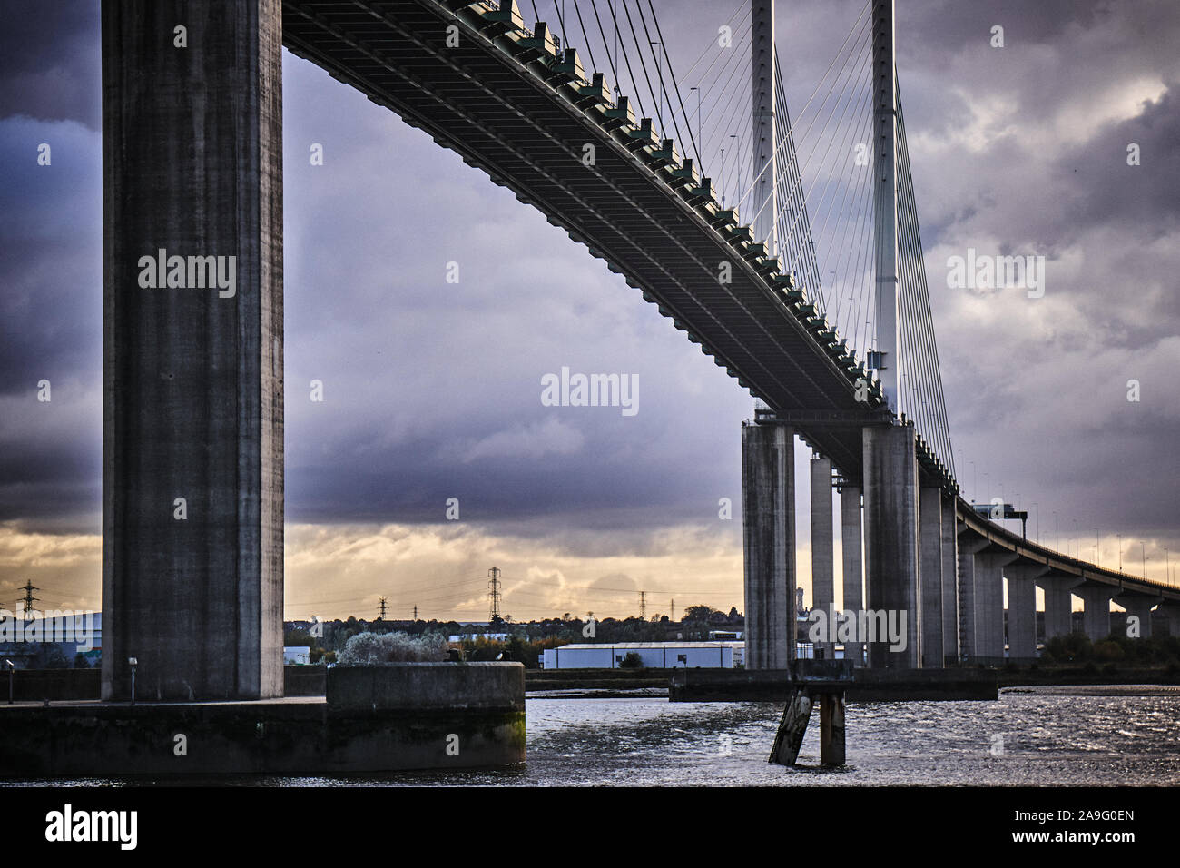 Queen Elizabeth II Bridge over the River Thames England UK Stock Photo ...