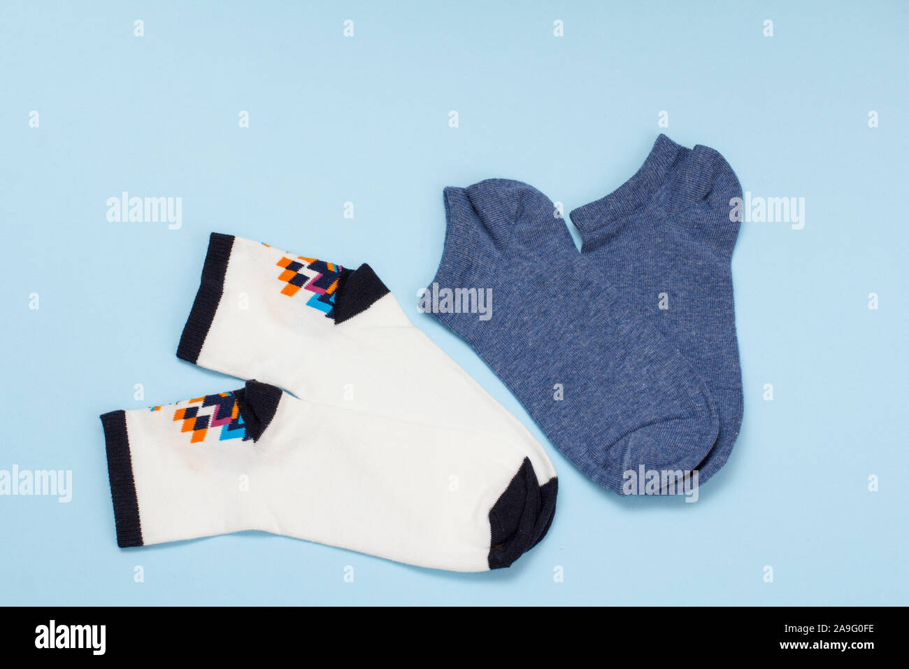 Dark blue socks hi-res stock photography and images - Alamy