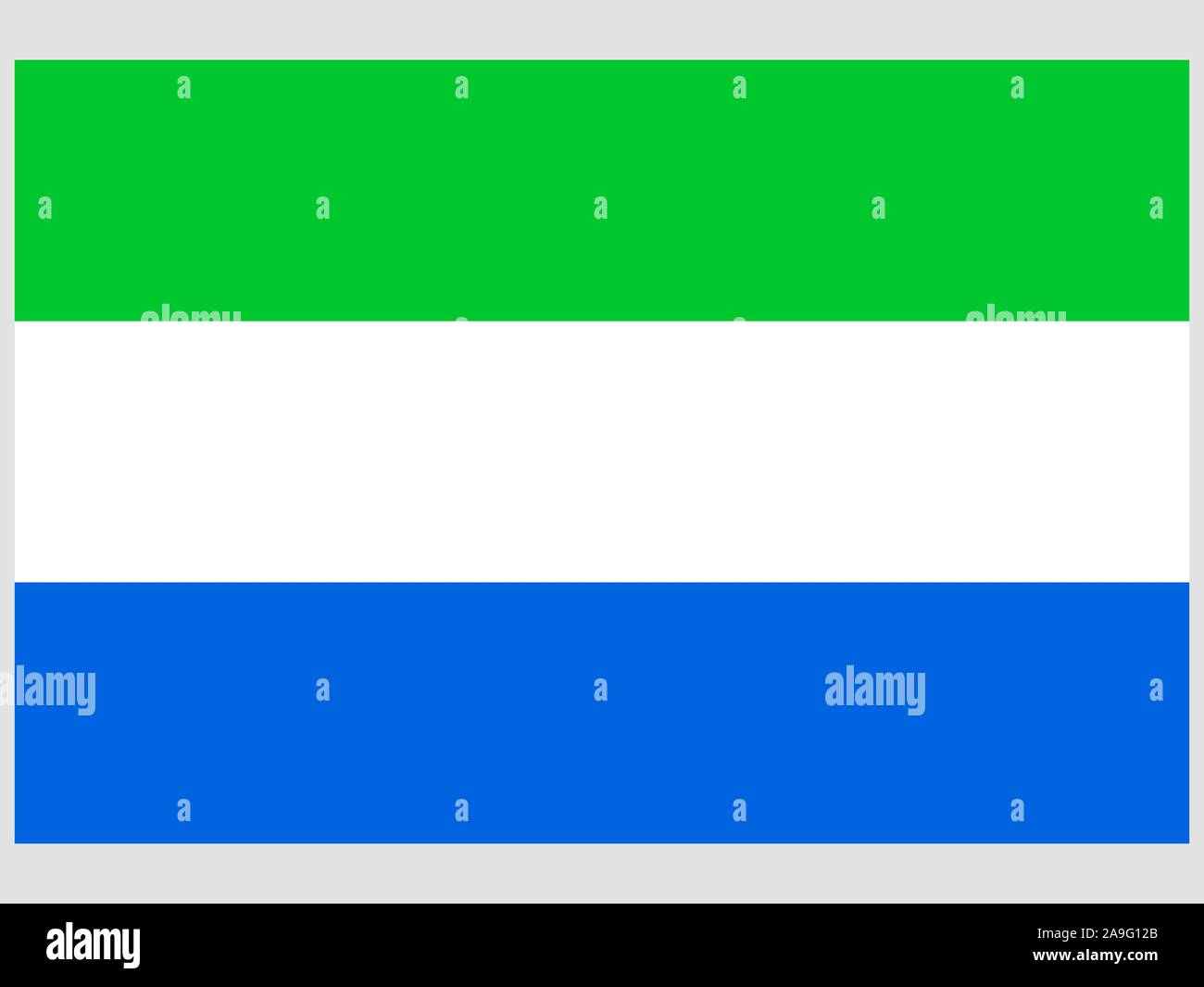 Beautiful national flag of Republic of Sierra Leone. original colors ...