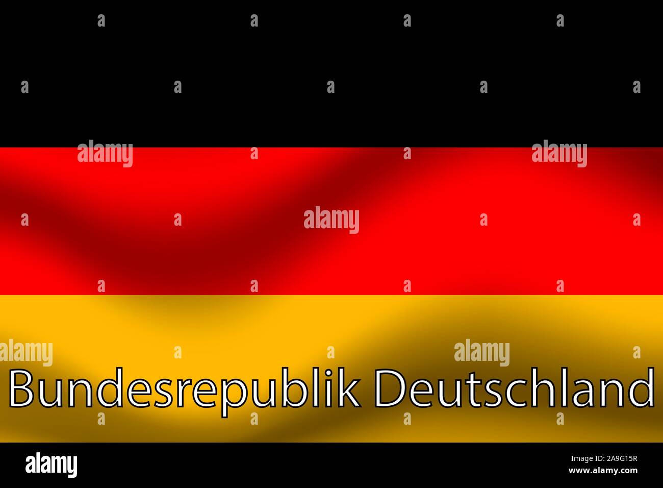 National flag of Federal Republic of Germany. original colors and ...