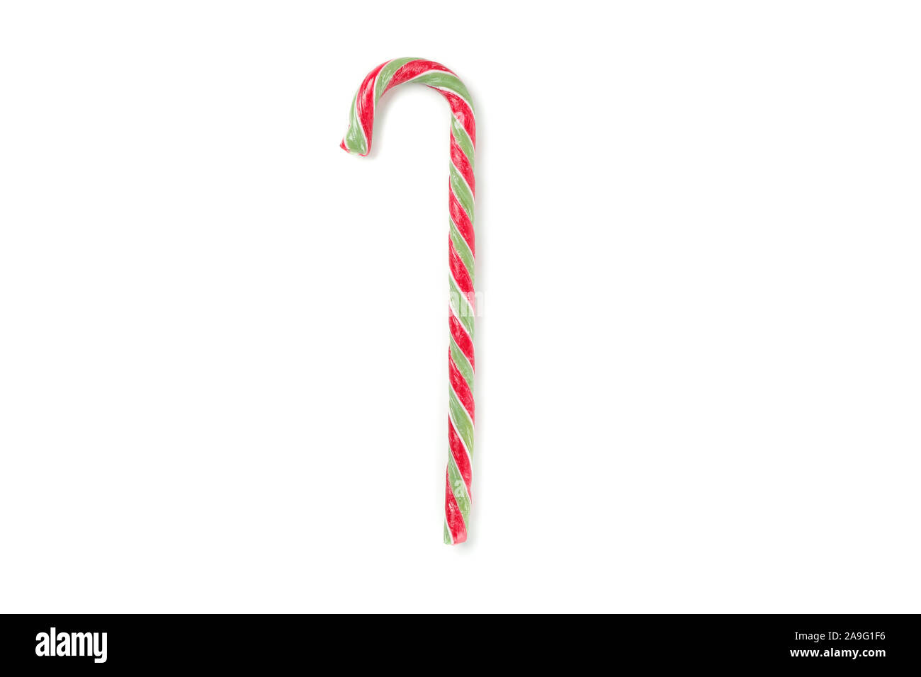 Sweet candy cane isolated on white background Stock Photo - Alamy