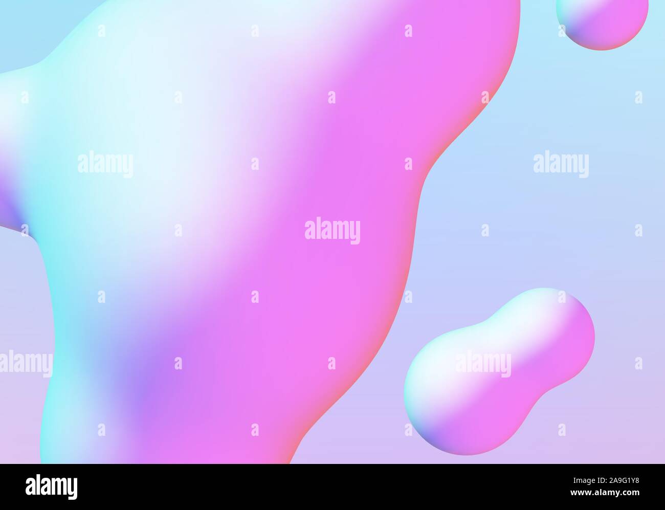 Fluid design liquid blobs with vibrant intense colors abstract ...