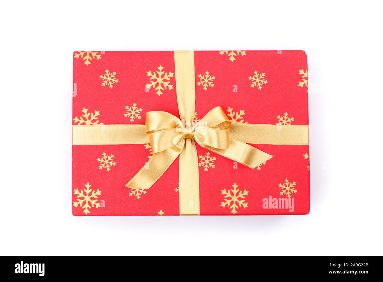 Beautiful gift box with bow isolated on white background Stock Photo ...