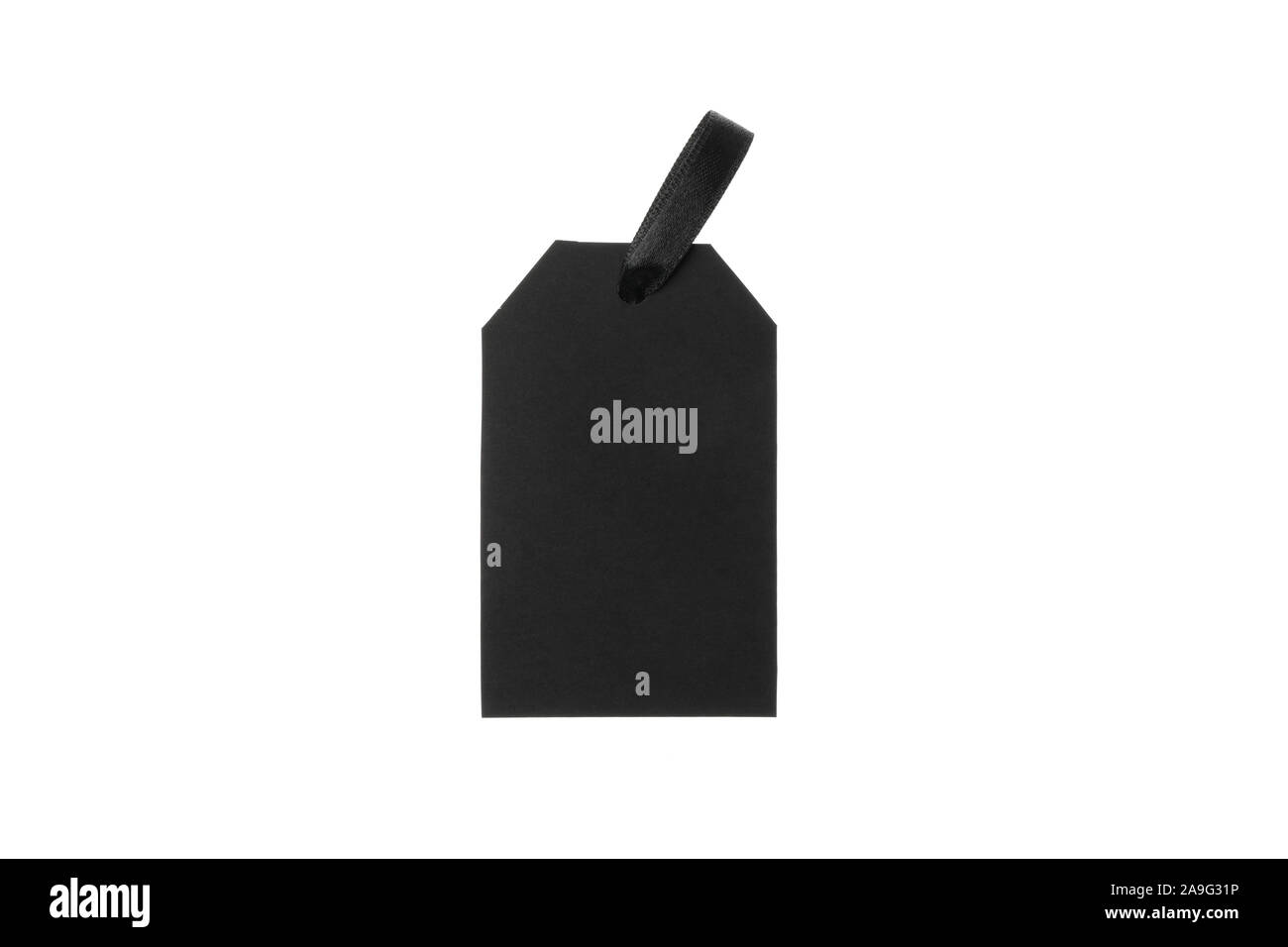 Black blank tag isolated on white background. Hot Sale Stock Photo - Alamy