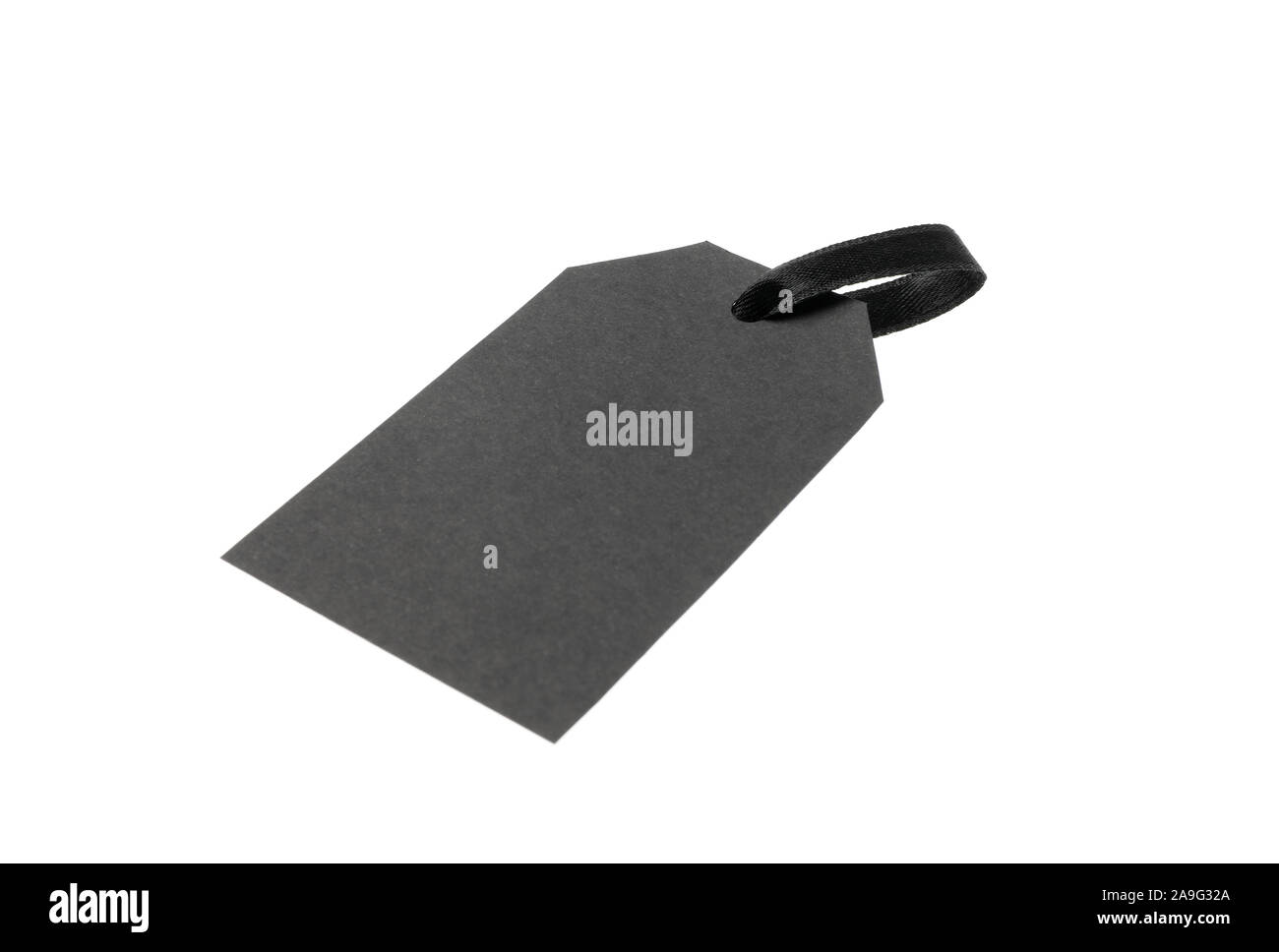 Black blank tag isolated on white background. Hot Sale Stock Photo - Alamy