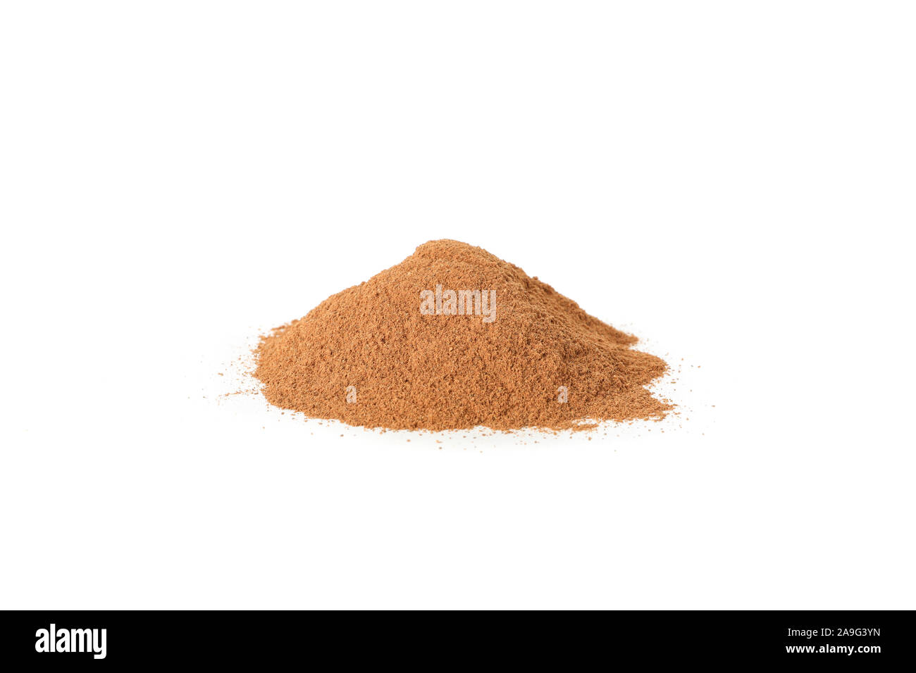 Cinnamon powder isolated on white background. Sweet spice Stock Photo ...