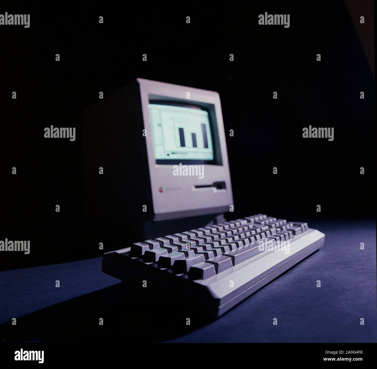 1986 studio shots of computers with old keyboard hi-res stock ...