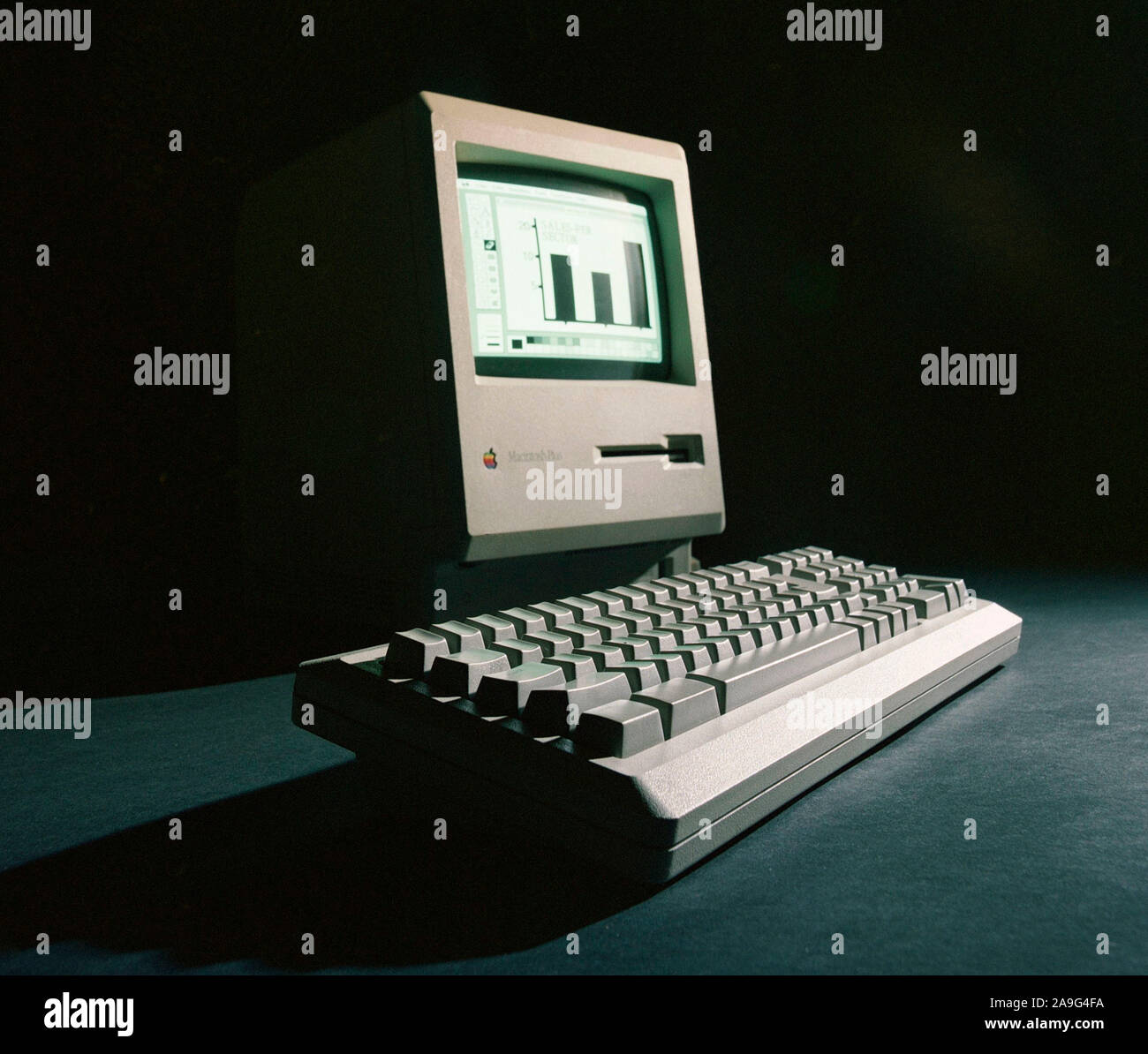 1986 studio shots of computers with old keyboard hi-res stock ...