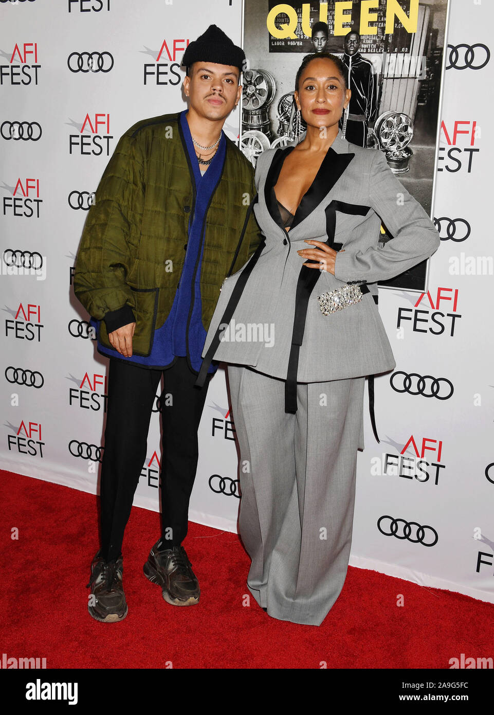 HOLLYWOOD, CA - NOVEMBER 14: Evan Ross (L) and Tracee Ellis Ross attend ...