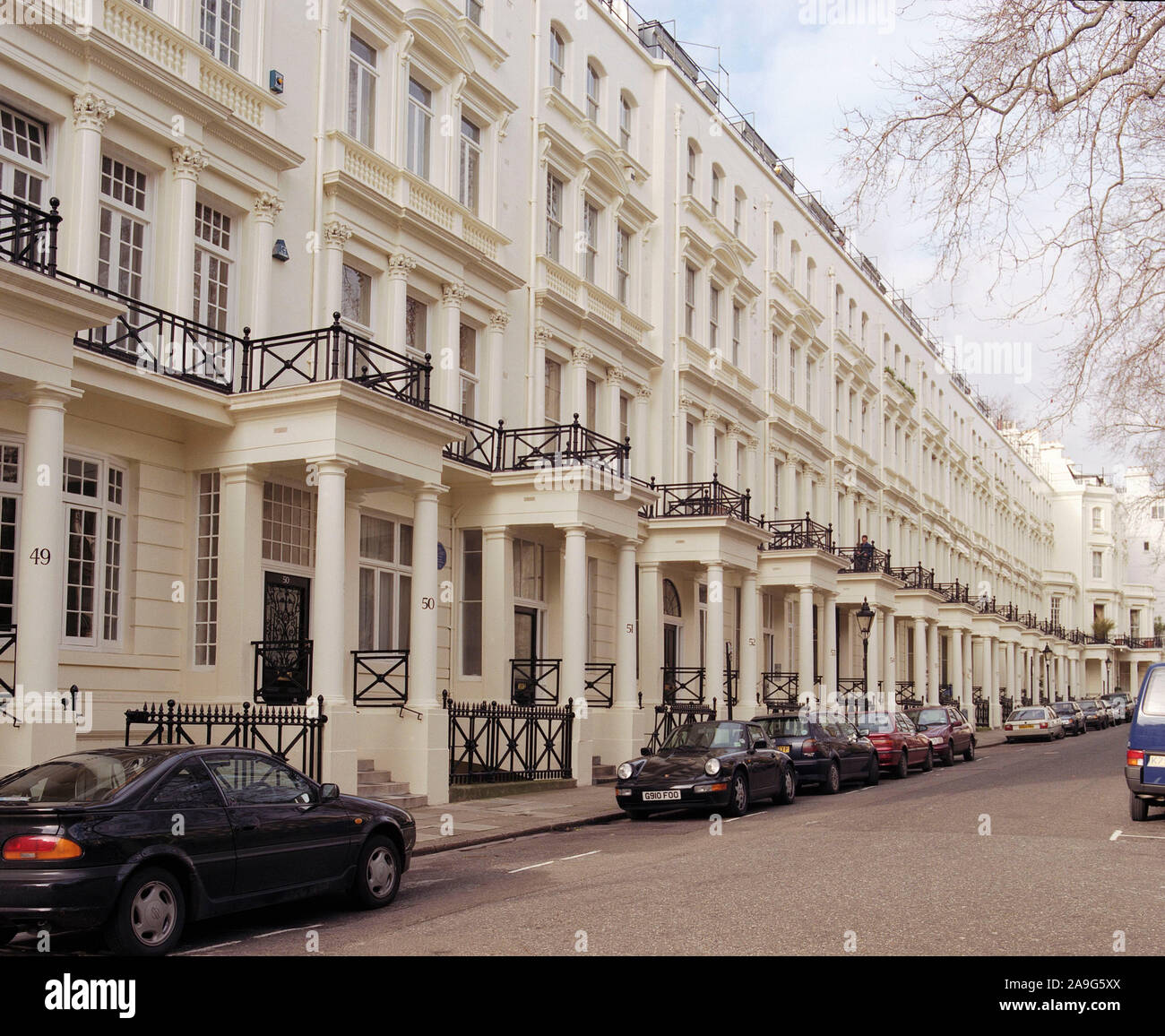 1992 Mayfair, London - Rutland Gate Stock Photo - Alamy