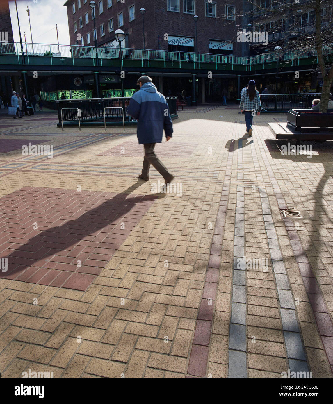 Coventry City Centre, shopping precinct, 1994, West Midlands, England ...