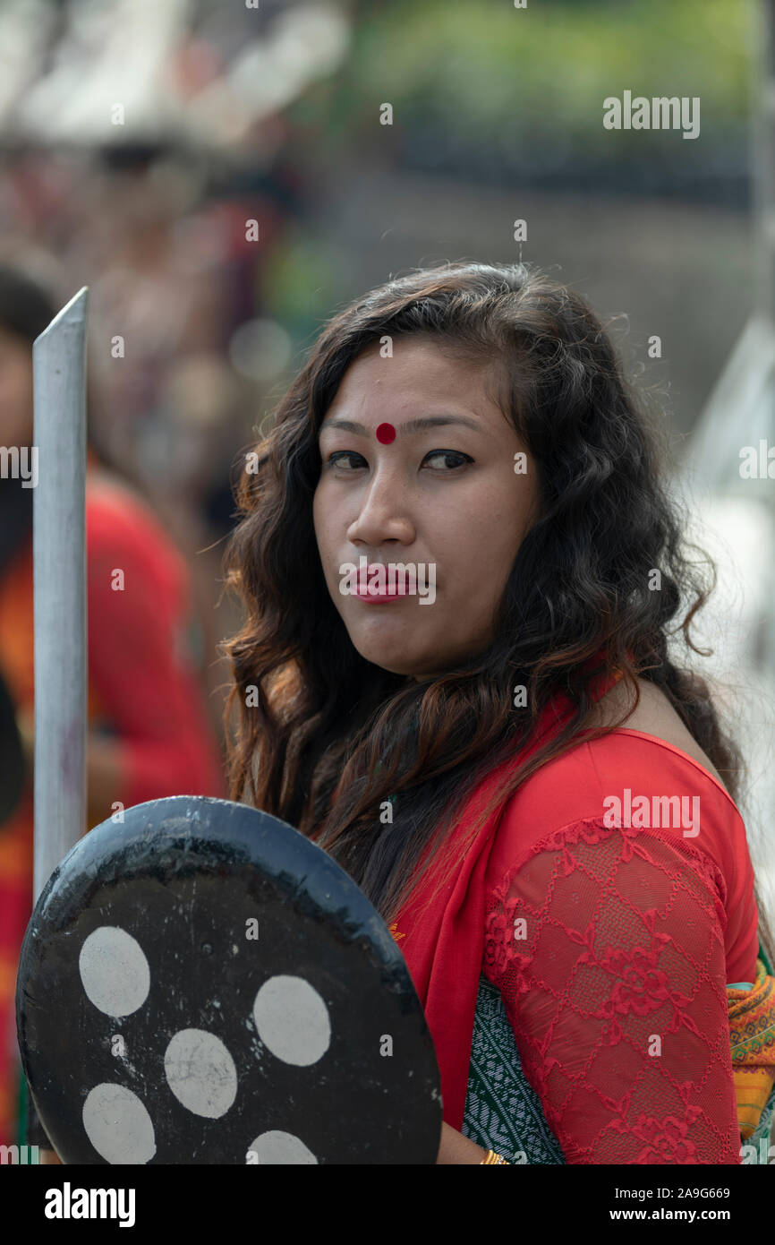 Portrait of a Naga Lady during Hornbill Festival,Kohima,Nagaland,India ...