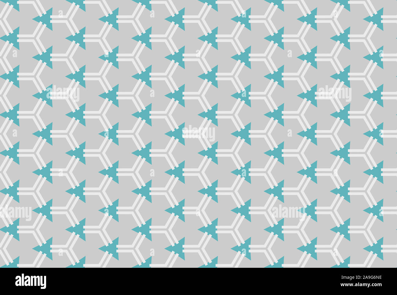 Seamless geometric pattern design illustration. In blue, grey and white ...