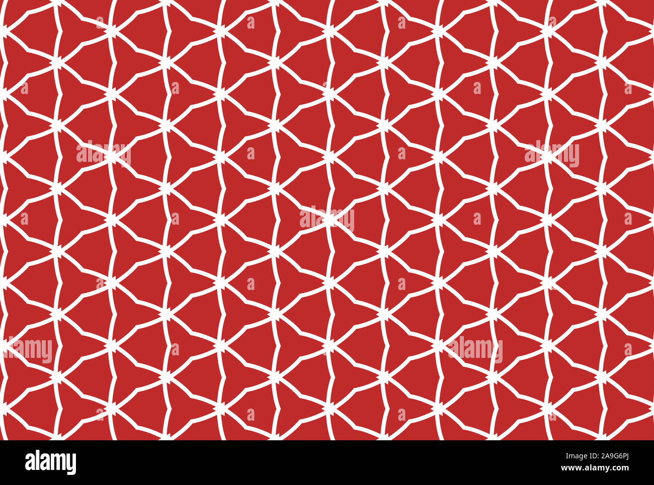 Seamless geometric pattern design illustration. In red and white colors ...