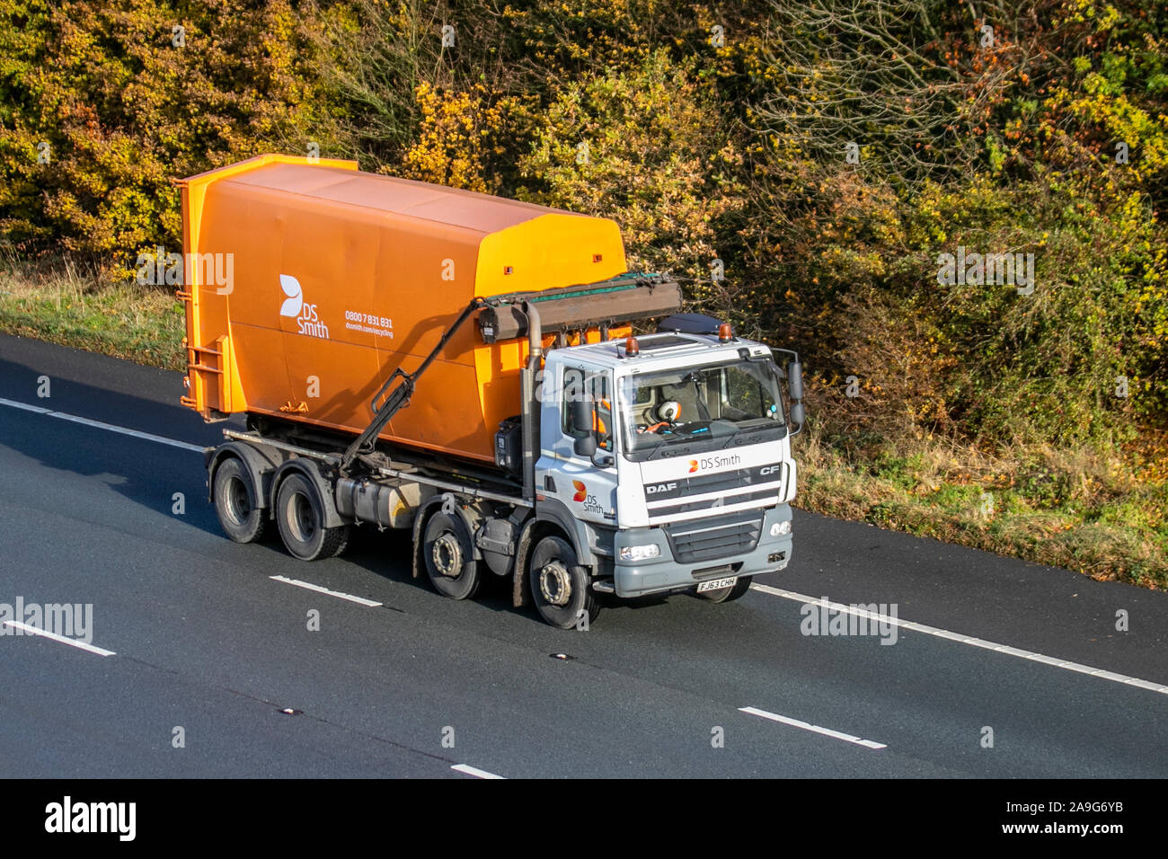DS SMITH orange Haulage delivery trucks, lorry, transportation, truck ...