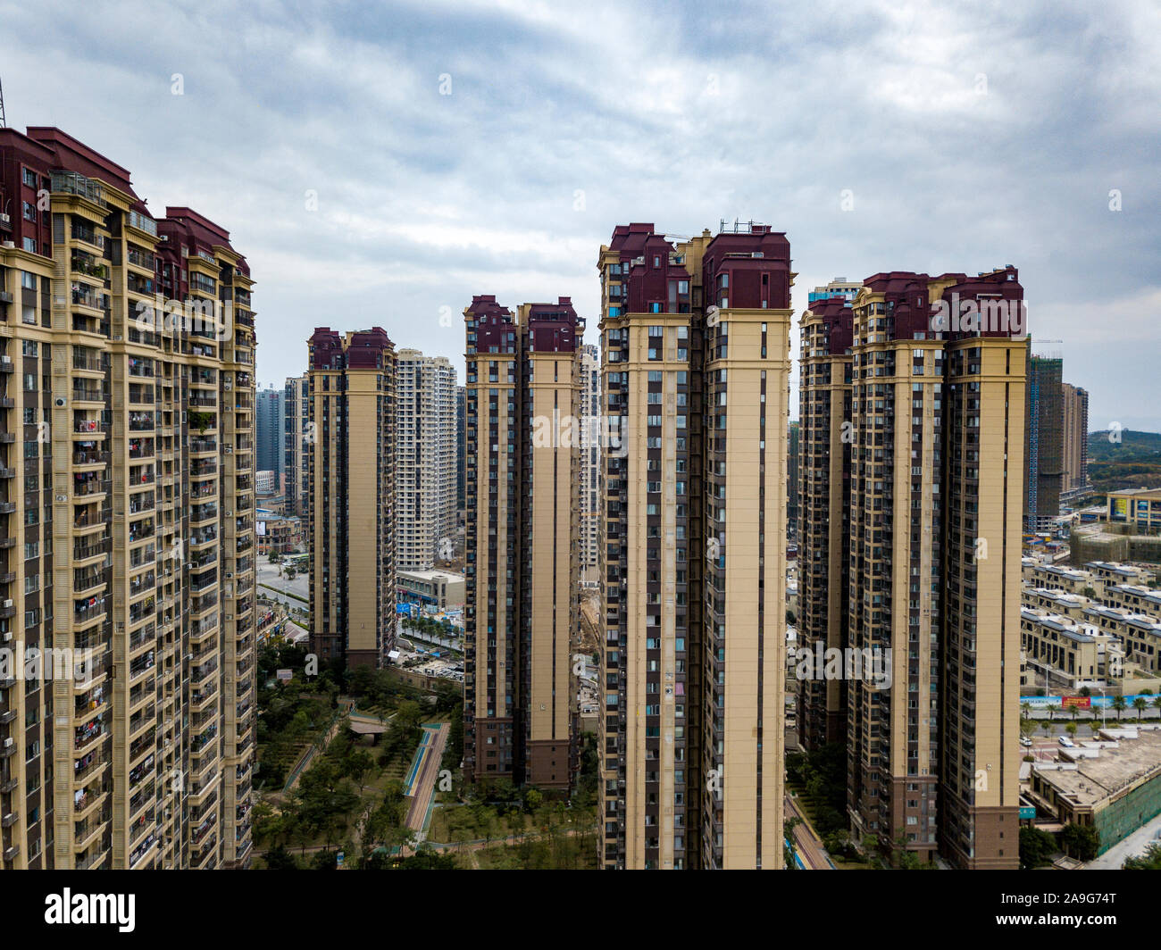 Residential area in Asian cities Stock Photo - Alamy