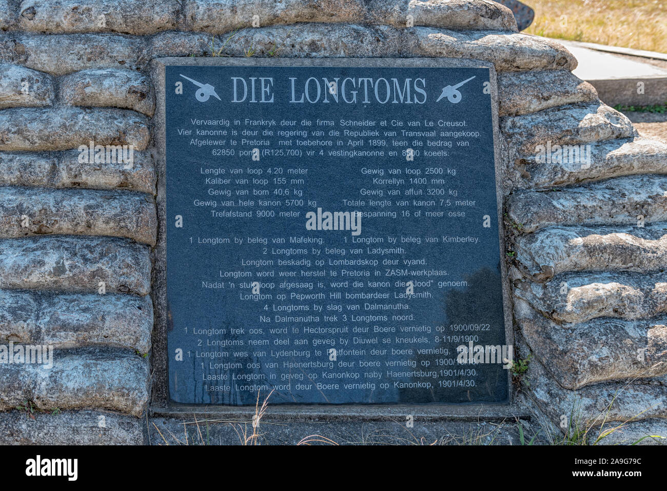 LONG TOM PASS, SOUTH AFRICA - MAY 21, 2019: An information plaque at ...