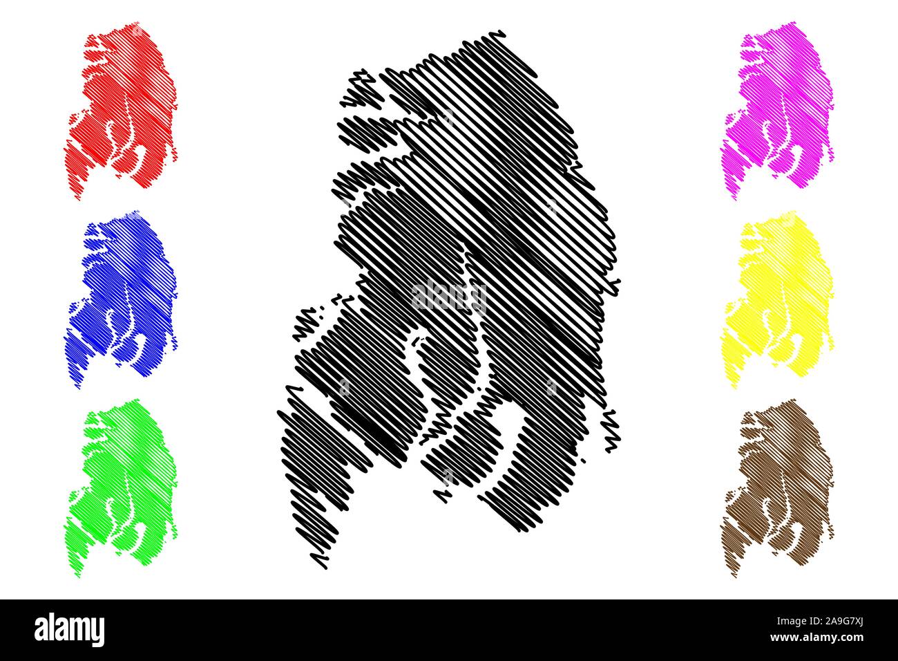 Ketchikan gateway outline map hi-res stock photography and images - Alamy