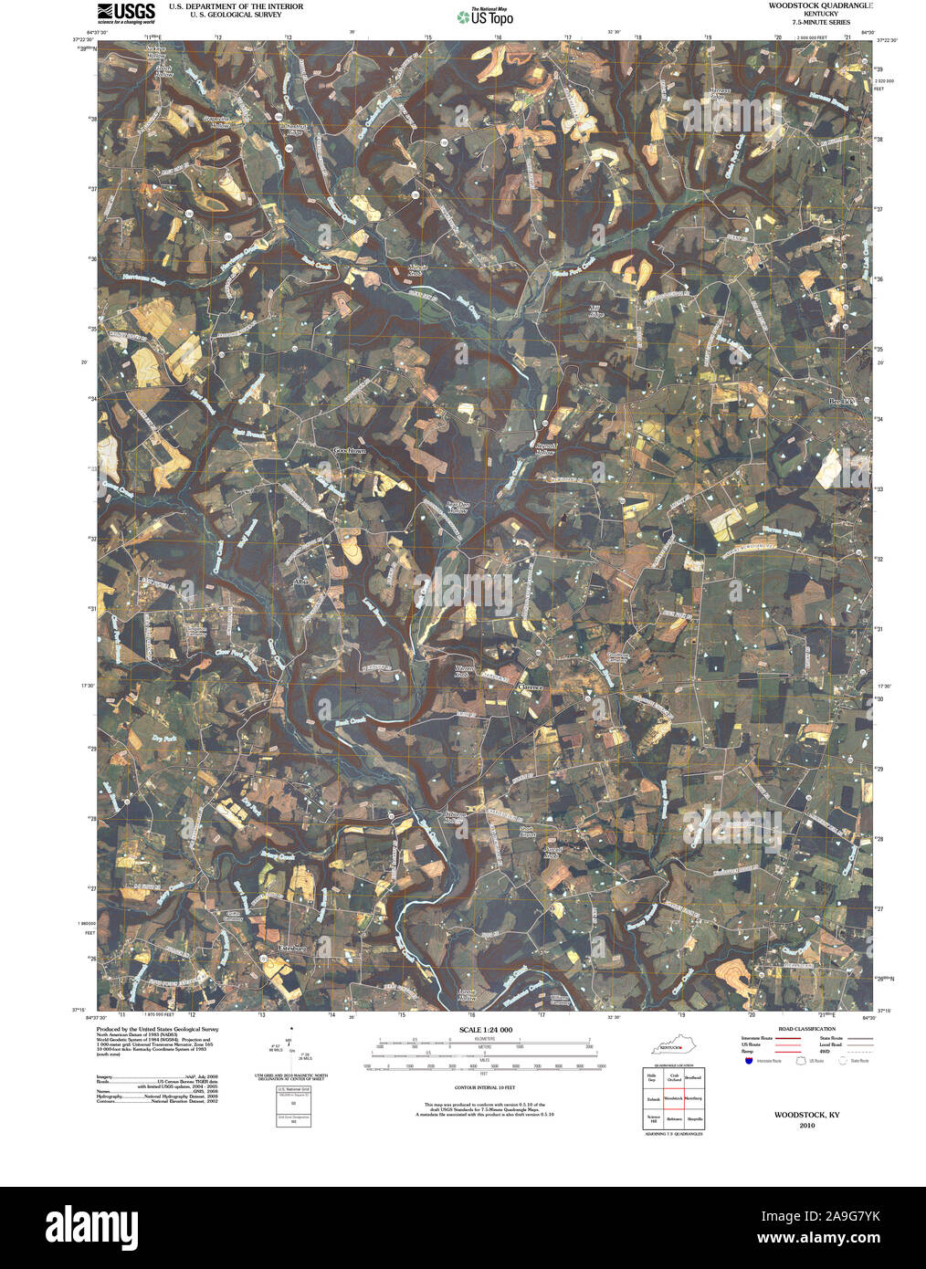Map of woodstock hi-res stock photography and images - Alamy